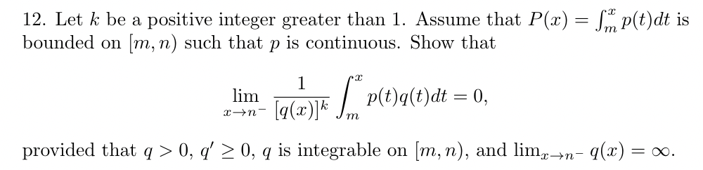 Solved 12. Let k be a positive integer greater than 1. | Chegg.com