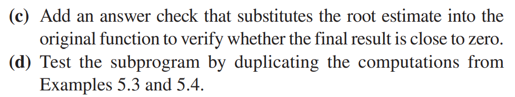 Solved 5.21 Integrate the algorithm outlined in Fig. 5.10 | Chegg.com