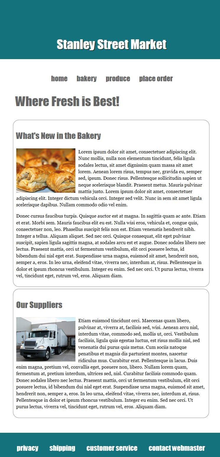 Solved IN HTML create this page / use whatever images you | Chegg.com