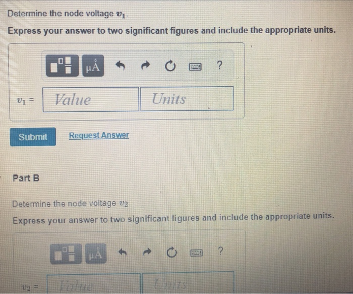 Solved P 2.56 Solve for the values of the node voltages | Chegg.com