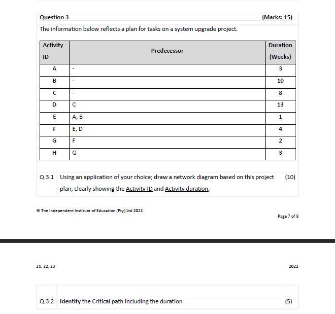 Solved Good day, the following questions are based on a | Chegg.com