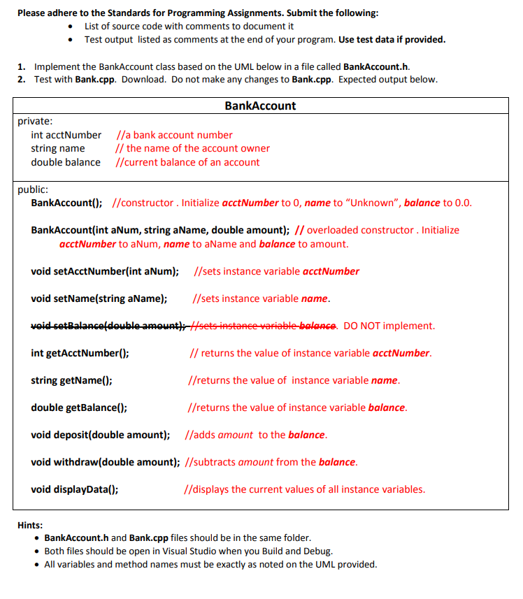 BANK.CPP code below #include #include | Chegg.com