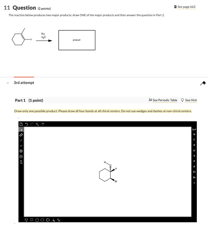 Solved 11 Question (2 points) ㄹ See page 662 The reaction | Chegg.com Solved 11 Question (2 points) ㄹ See page 662 The reaction | Chegg.com