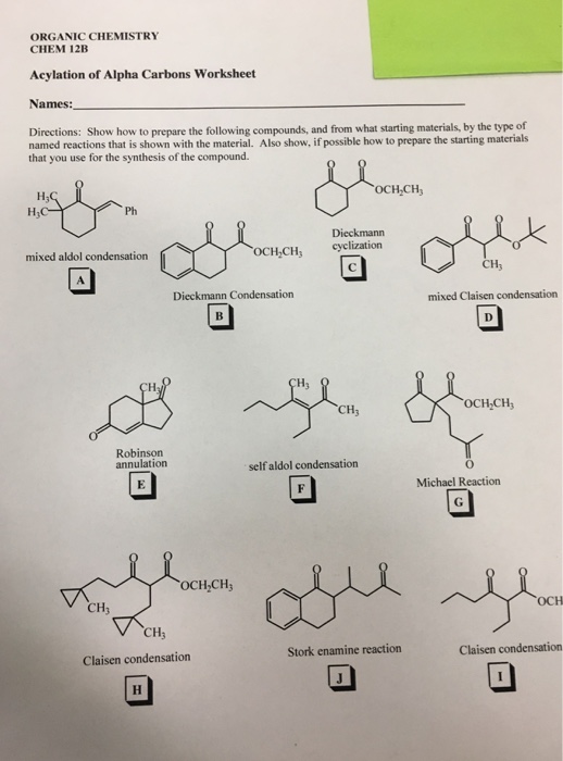 Solved Show how to prepare the following compounds, and from | Chegg.com