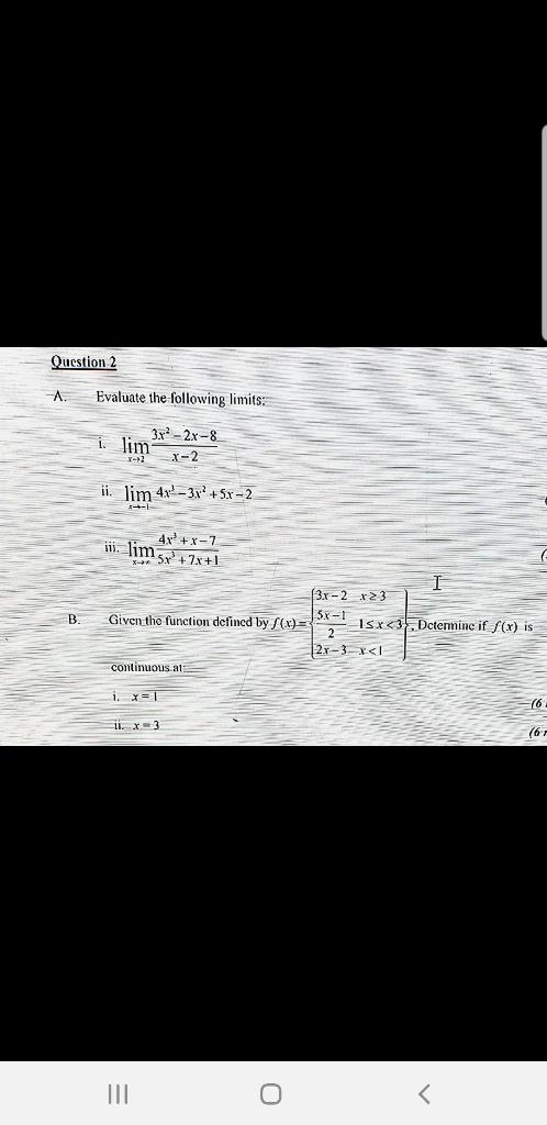 Solved A. Find the derivative of f(x)=4x2−5x+6 from first | Chegg.com