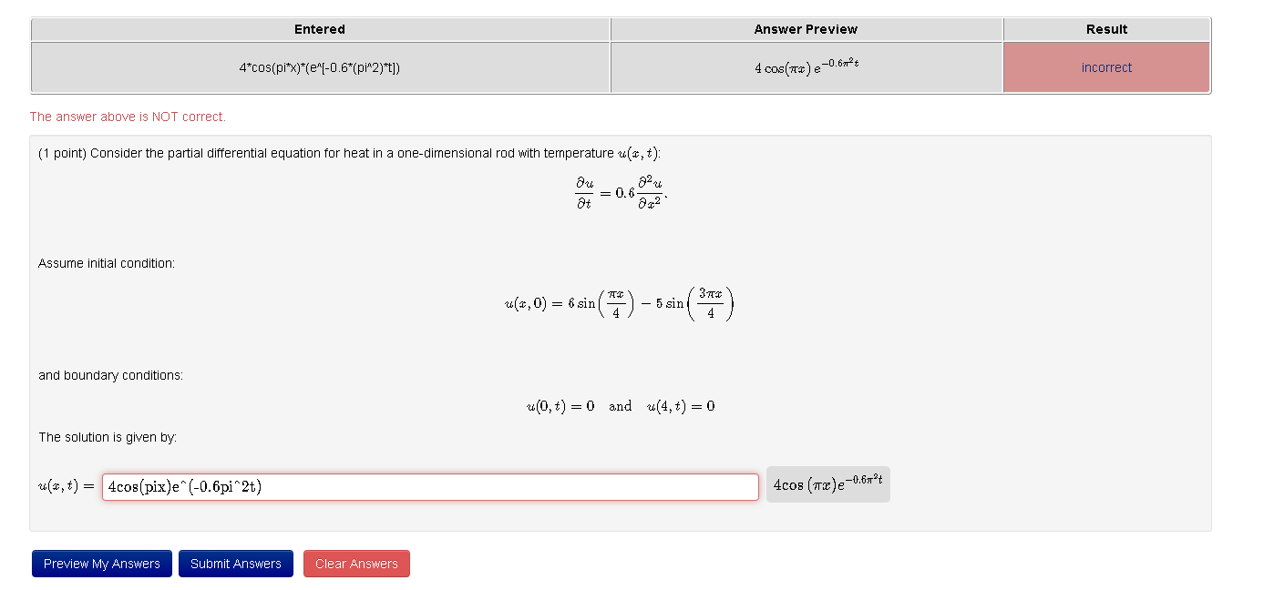 Solved Entered Answer Preview Result | Chegg.com