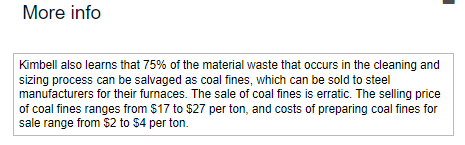 Solved Miami Mining Company (MMC) mines coal, puts it | Chegg.com
