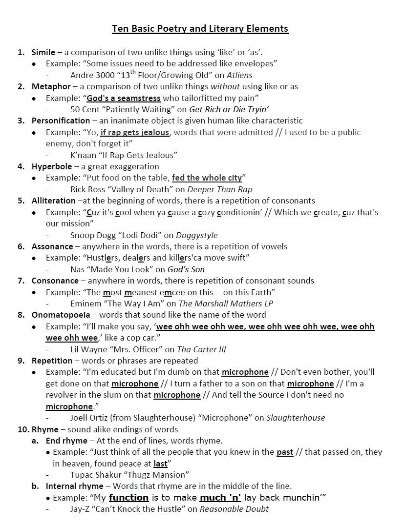 Write six poems of at least six lines. Employ at | Chegg.com