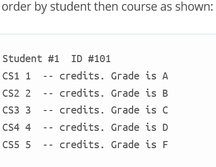 Solved A. Create a CollegeCourse class. The class contains | Chegg.com