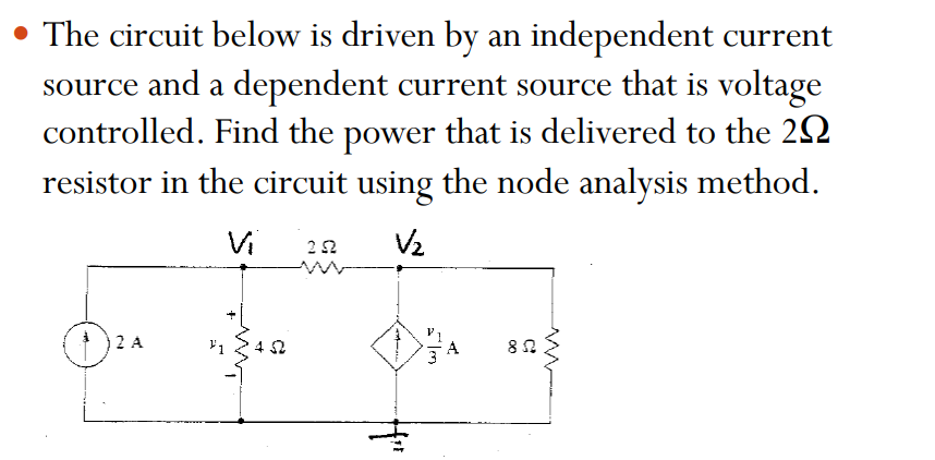 Solved The circuit below is driven by an independent current | Chegg.com