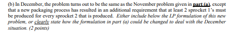 Solved 90 QUESTION 3: Linear Programming Formulation (33 | Chegg.com