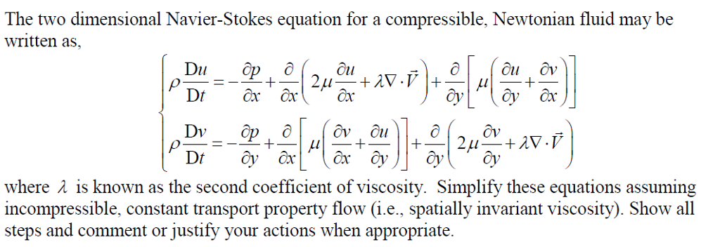 Navier Stokes Equations Incompressible - Tessshebaylo Navier Stokes Equations Incompressible - Tessshebaylo