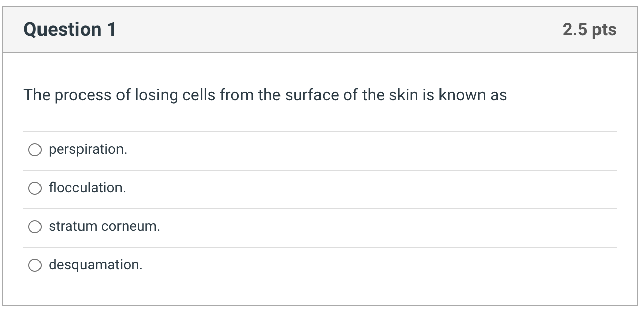 [Solved]: The process of losing cells from the surface of