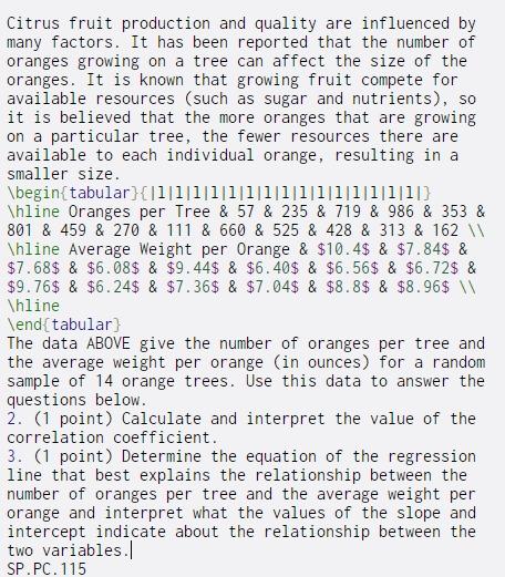 Solved Citrus fruit production and quality are influenced by | Chegg.com