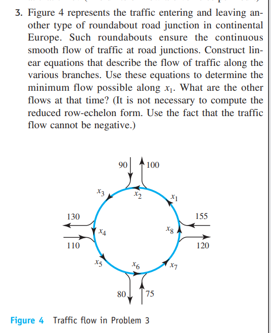Solved 3. Figure 4 represents the traffic entering and | Chegg.com