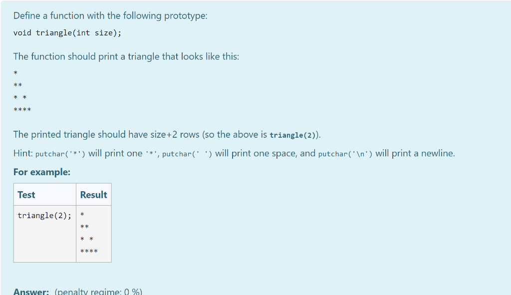 Solved Define a function with the following prototype: void | Chegg.com