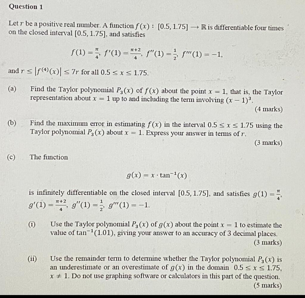 Solved How to do part (c)(ii) especially. Not sure what it | Chegg.com