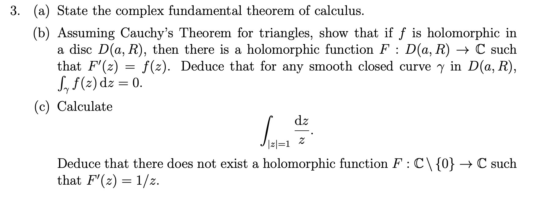 Solved 3. (a) State the complex fundamental theorem of | Chegg.com