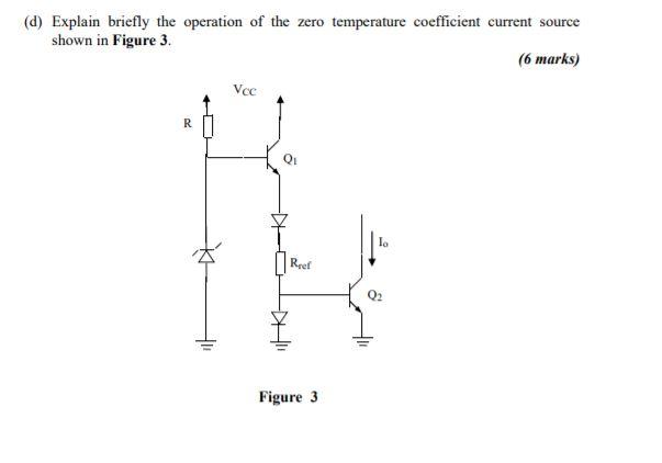 (d) Explain briefly the operation of the zero | Chegg.com