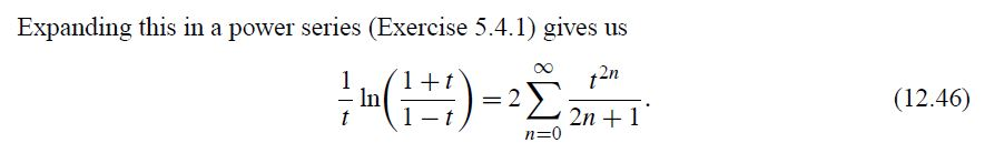 Solved 4 .3 Expanding this in a power series (Exercise | Chegg.com