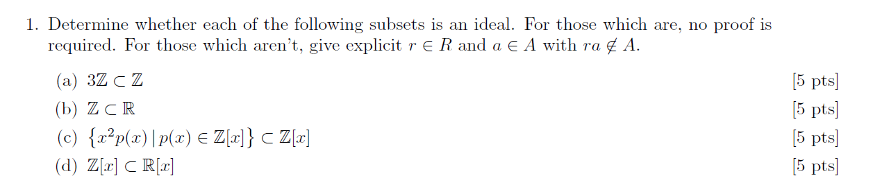 Solved Concepts: Basic concepts emphasized: - Ideals. - | Chegg.com