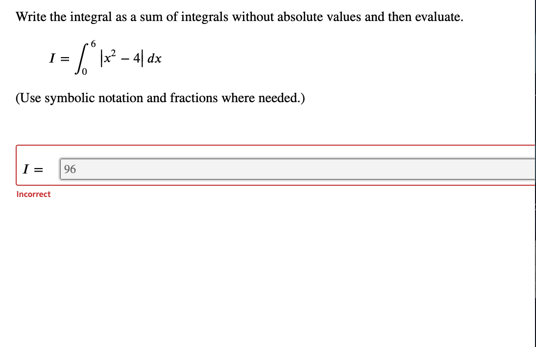 Solved Write the integral as a sum of integrals without | Chegg.com