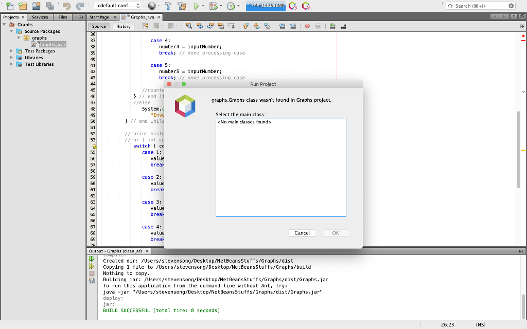 I have to fix a project called Graphs. It's supposed | Chegg.com