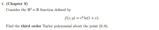 Solved Consider the R2−R function defined by | Chegg.com