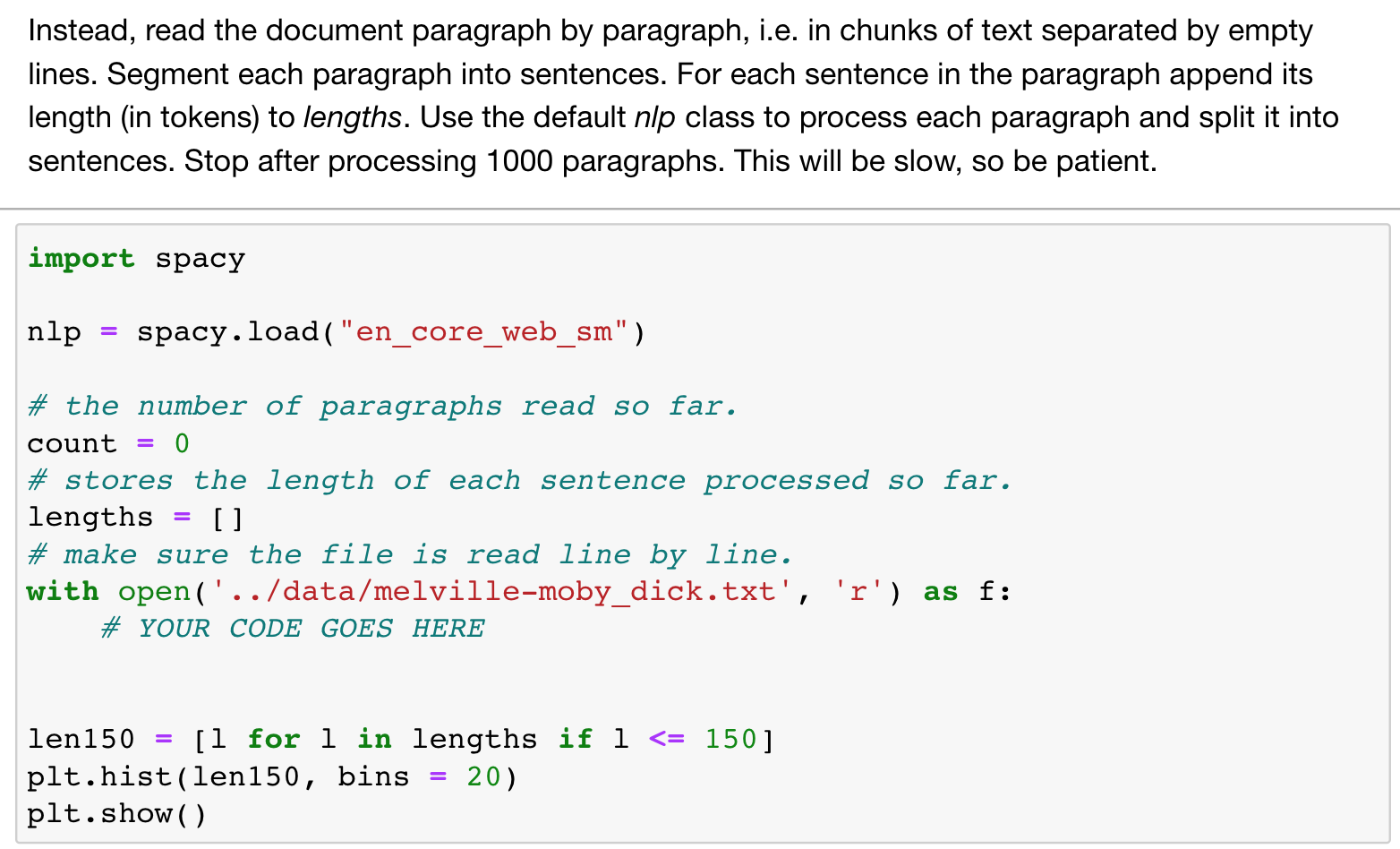 Instead, read the document paragraph by paragraph, | Chegg.com