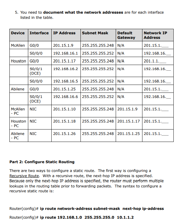 Solved I need some help finishing the table and the rest of | Chegg.com