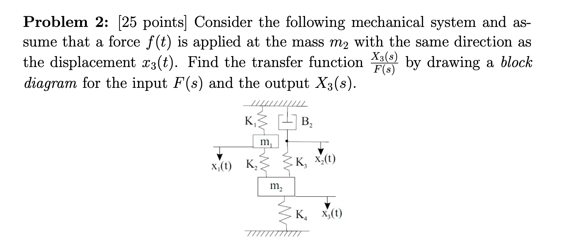 Solved Problem 2: [25 points] Consider the following | Chegg.com