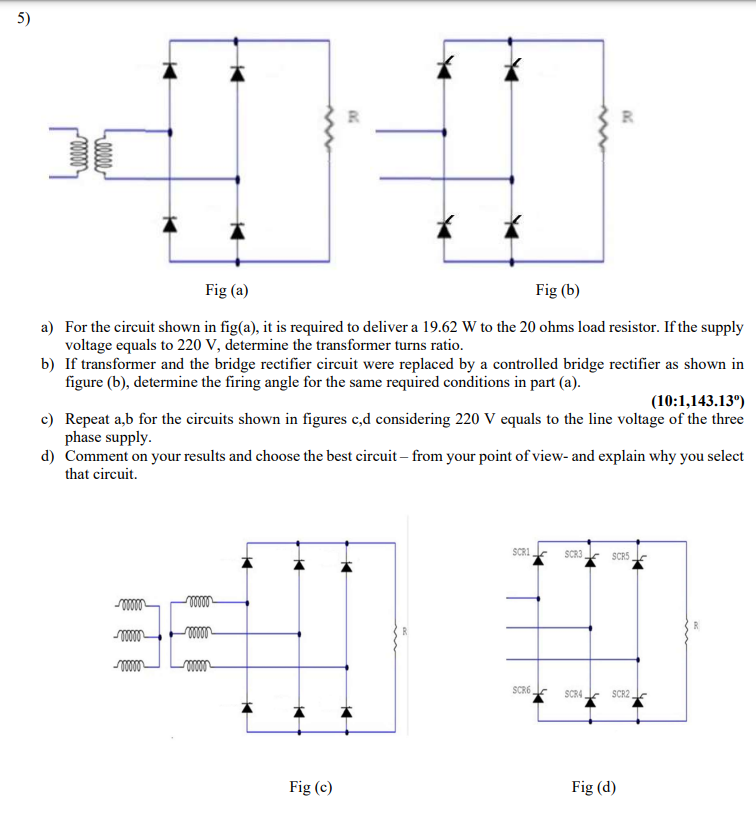 Solved rig (a) Fig (b) a) For the circuit shown in fig(a), | Chegg.com