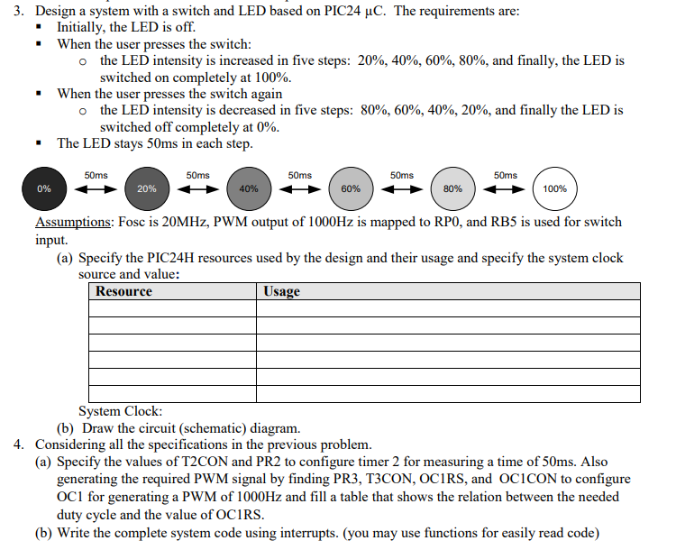 Solve Question 3 ﻿part A And B