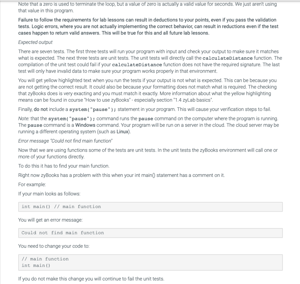 Solved Hello I am using a grading software called zybooks | Chegg.com