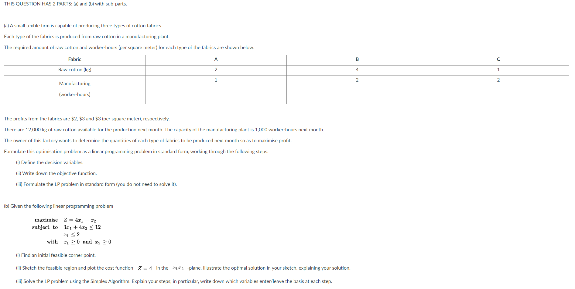 Solved THIS QUESTION HAS 2 PARTS: (a) and (b) with | Chegg.com