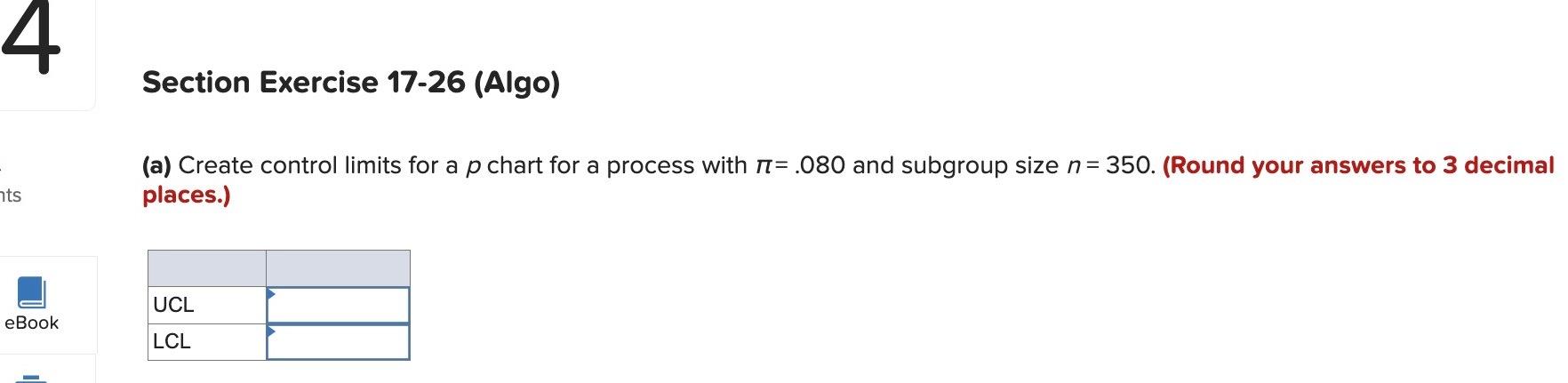 Solved (a) Create control limits for a p chart for a process | Chegg.com
