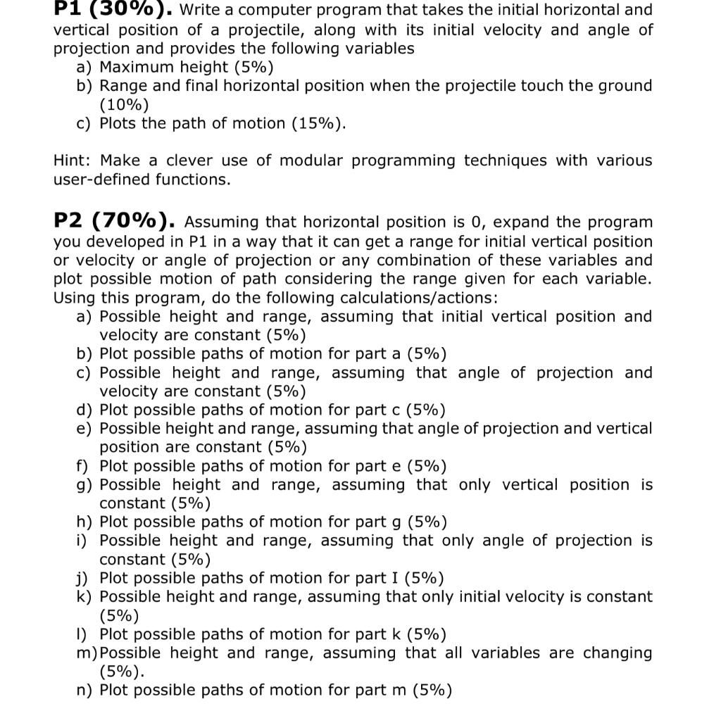 Solved P1(30%). Write a computer program that takes the | Chegg.com