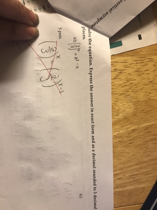 Solved Solve the equation. Express the answer in exact form | Chegg.com