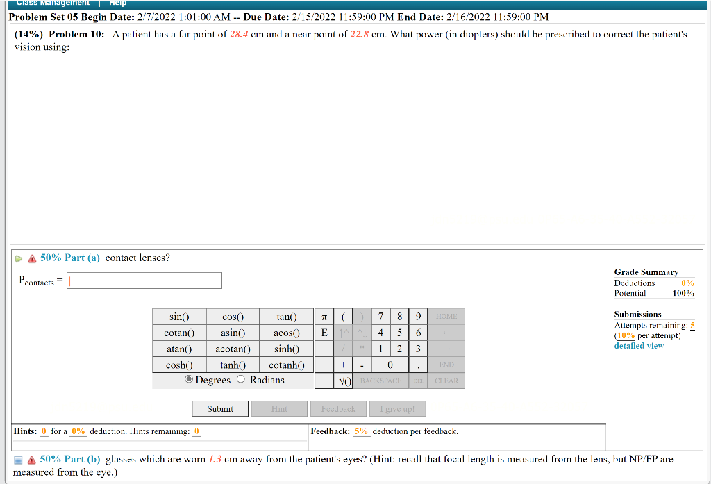 Solved Class management help Problem Set 05 Begin Date: | Chegg.com