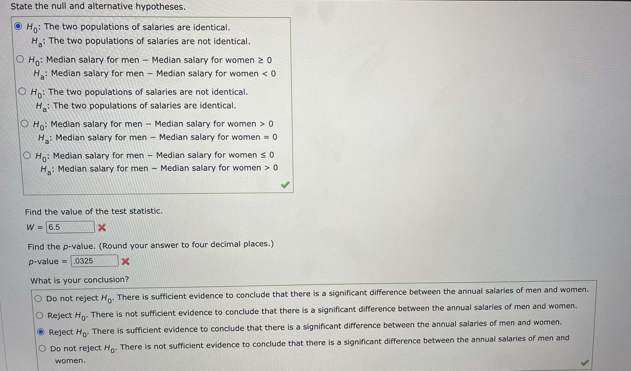 Solved State the null and alternative hypotheses. H0 : The | Chegg.com