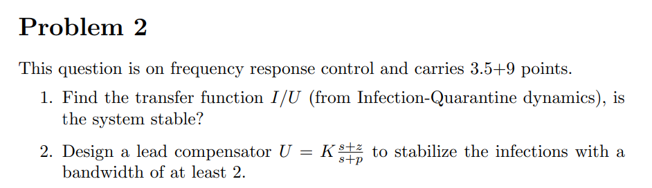 Solved Problem 2This question is on frequency response | Chegg.com