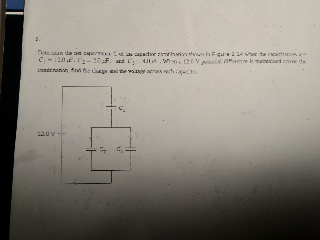 Solved 3. Determine the net capacitance C of the capacitor | Chegg.com