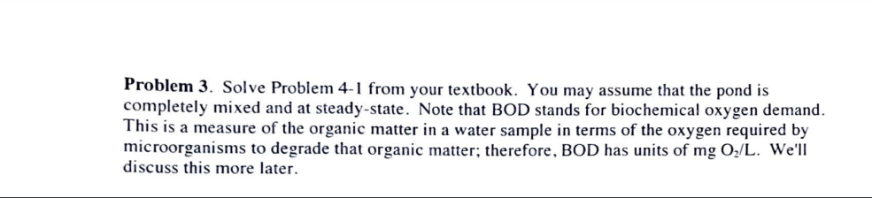Solved Problem 3. Solve Problem 4-1 from your textbook. You | Chegg.com