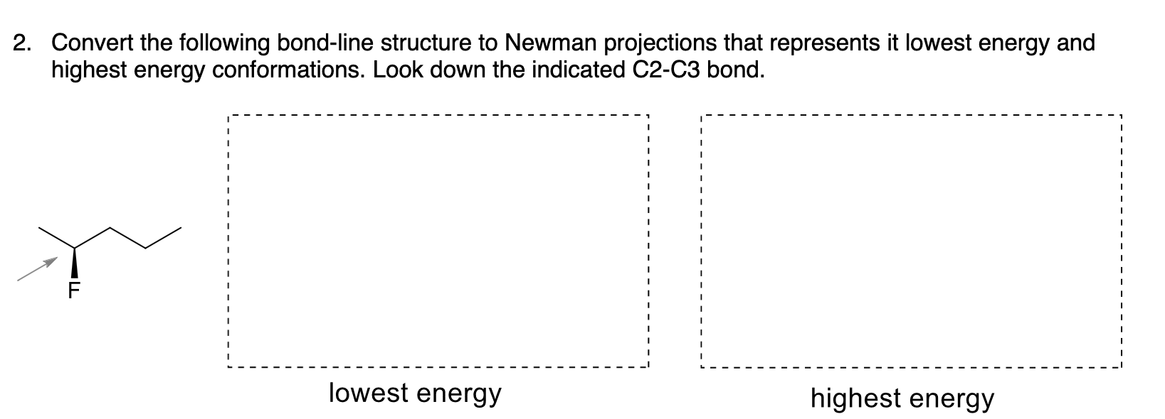 Solved 2. Convert the following bond-line structure to | Chegg.com