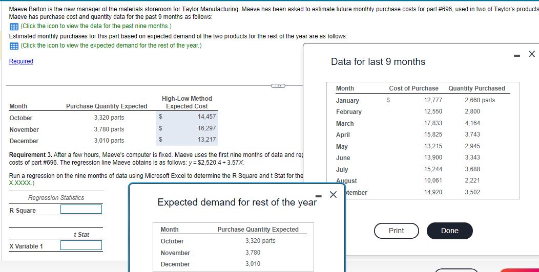 Solved Maeve Barton is the new manager of the materials | Chegg.com