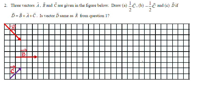 Solved 1. Three vectors A,B and C are given in the figure | Chegg.com