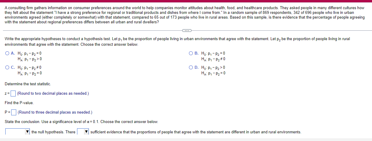 Solved with the statement about regional preferences differs | Chegg.com