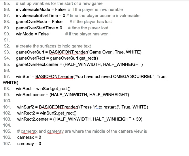 Squirrel Eat Squirrel program INSTRUCTIONS: Place an | Chegg.com