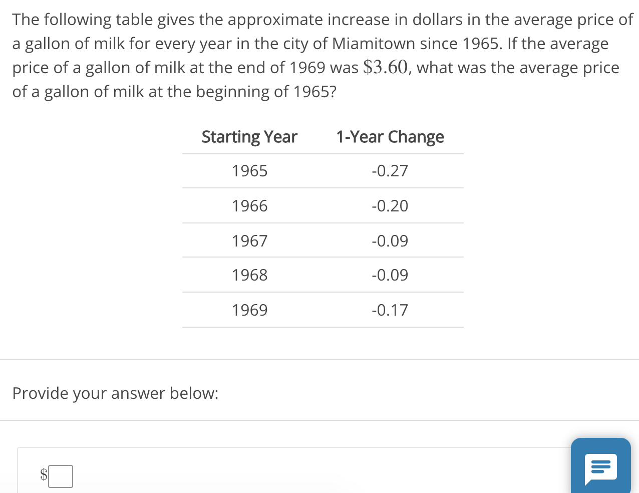 Solved The following table gives the approximate increase in | Chegg.com
