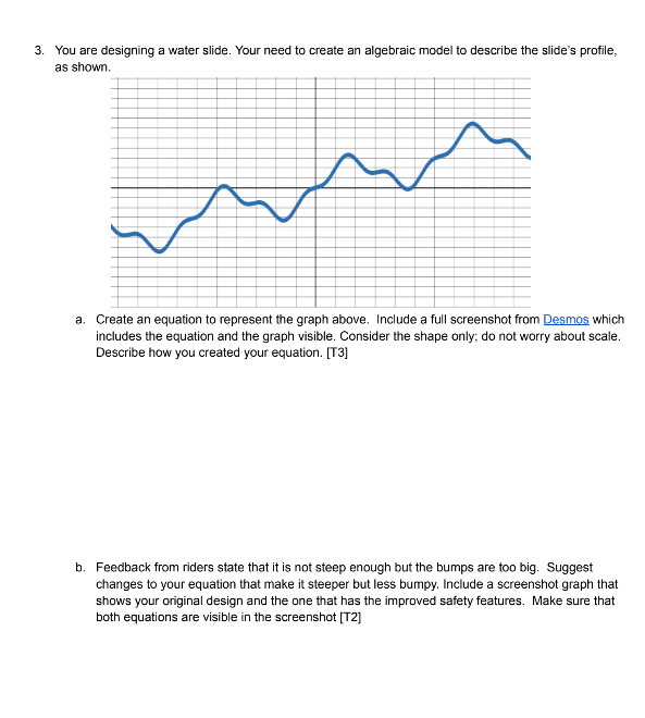 Solved You are designing a water slide. Your need to create | Chegg.com
